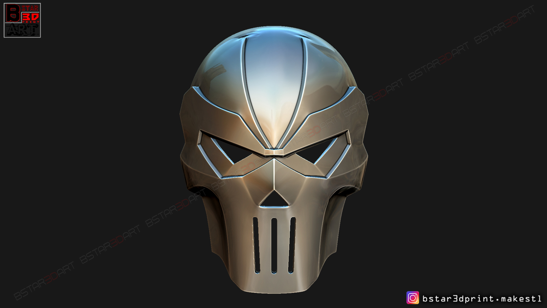 STL file Phantasm Helmet - Casey Jones Mask 🪖・3D printer design to ...