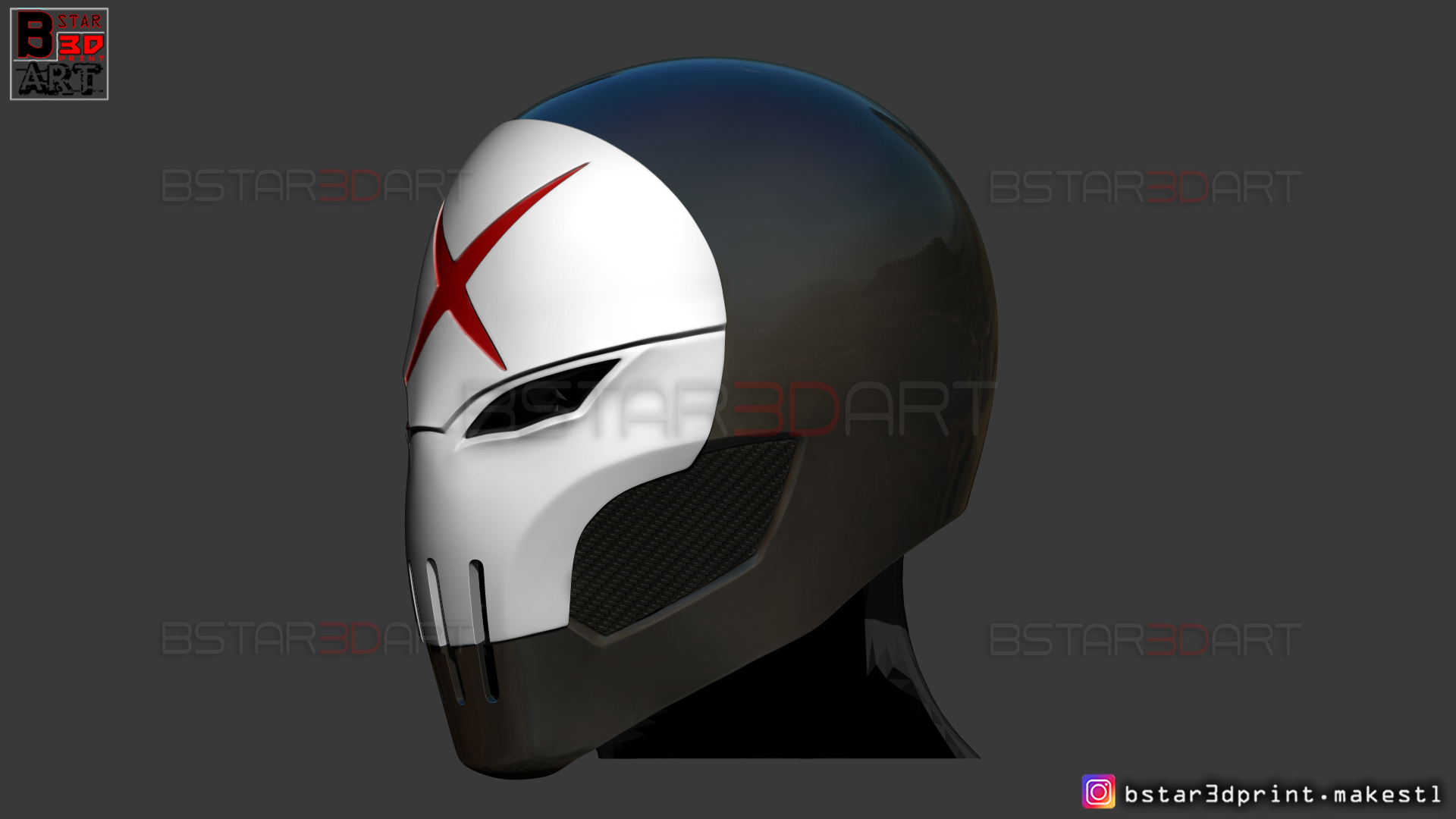 STL file Red X Helmet - DC comics 🪖 ・3D print design to download・Cults