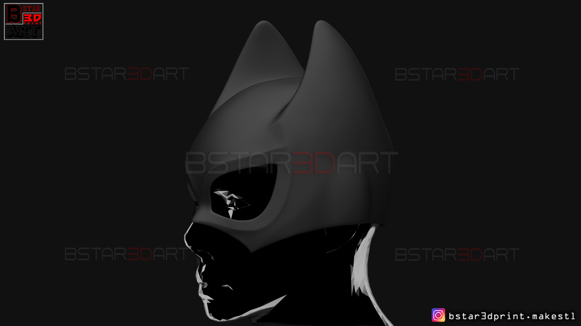 🦇 Bat Girl Mask - DC comics・ STL File for ・Cults