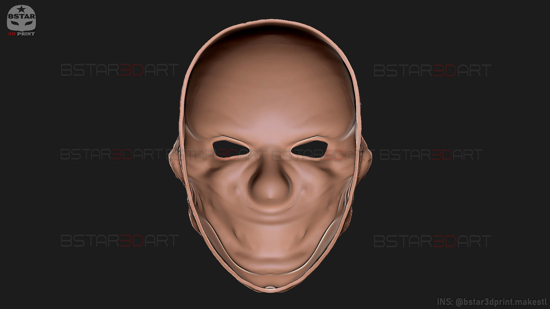 STL file Zombie Bloody Clown Mask - Scary Halloween Cosplay 3D print ...