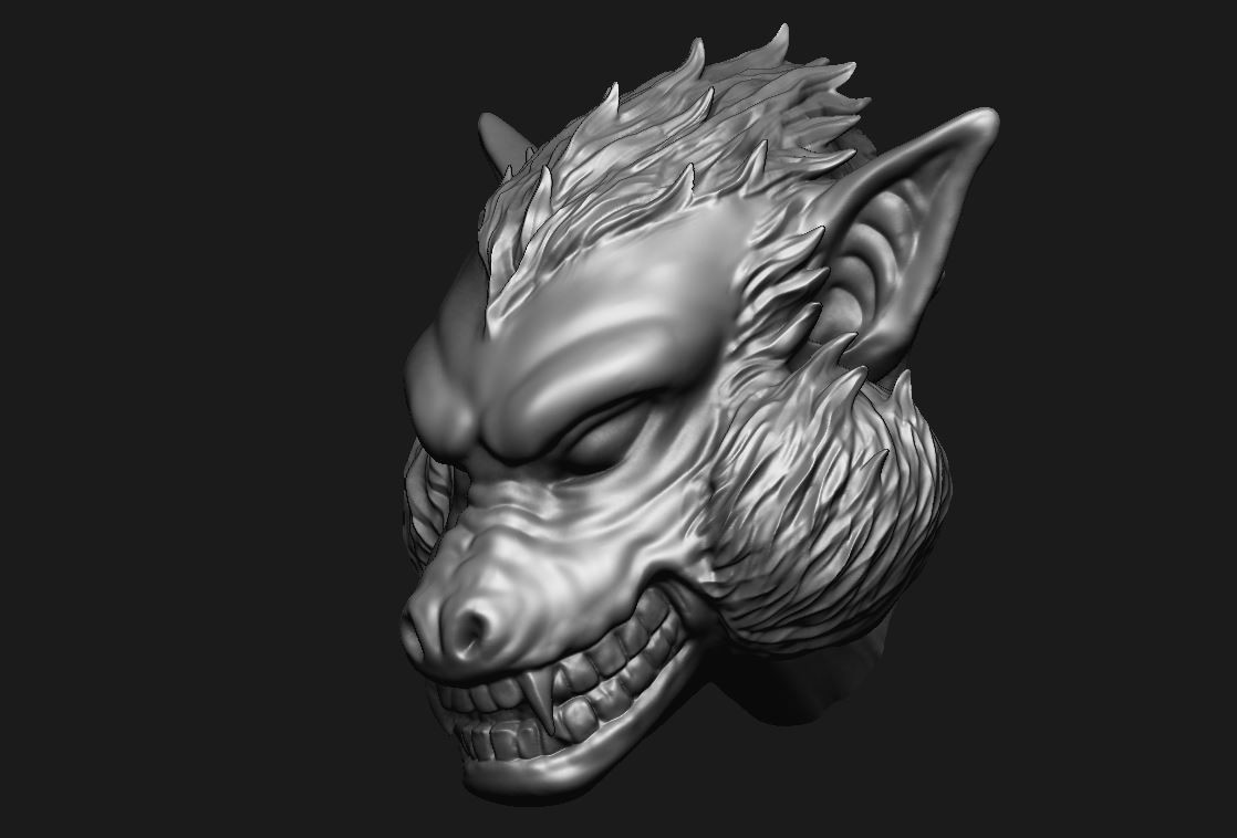STL file Kong Head - Oozaru - Dragon ball Z 🐉 (OBJ)・3D print object to ...