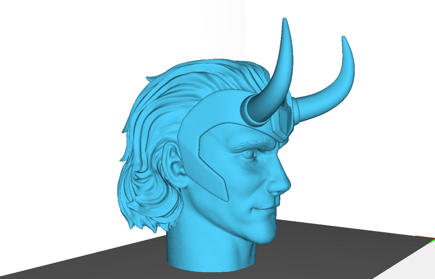 🎨 Loki Head - Tom Hiddleston - Loki TV series 2021 - High Quality 3D ...