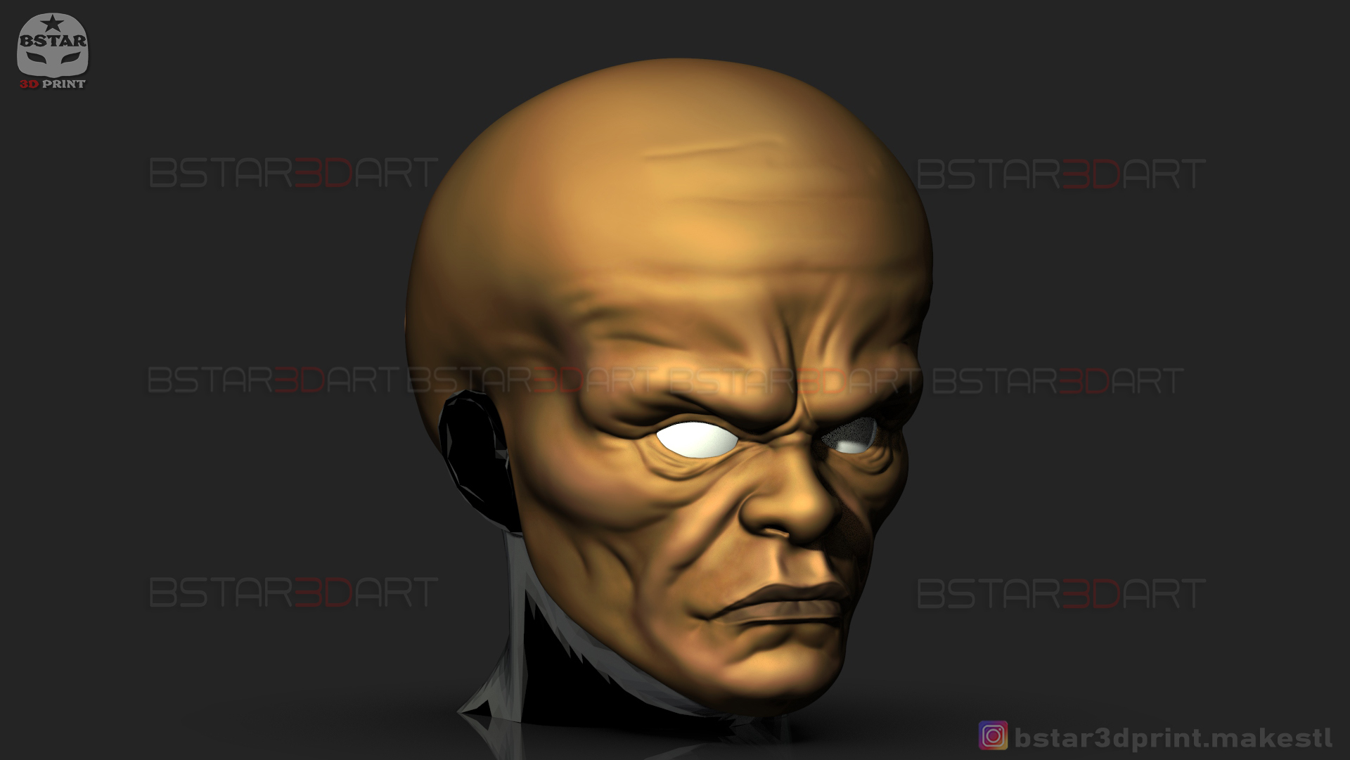 STL file The Watcher Mask - Marvel Comics 3D print model 🦾 ・3D ...