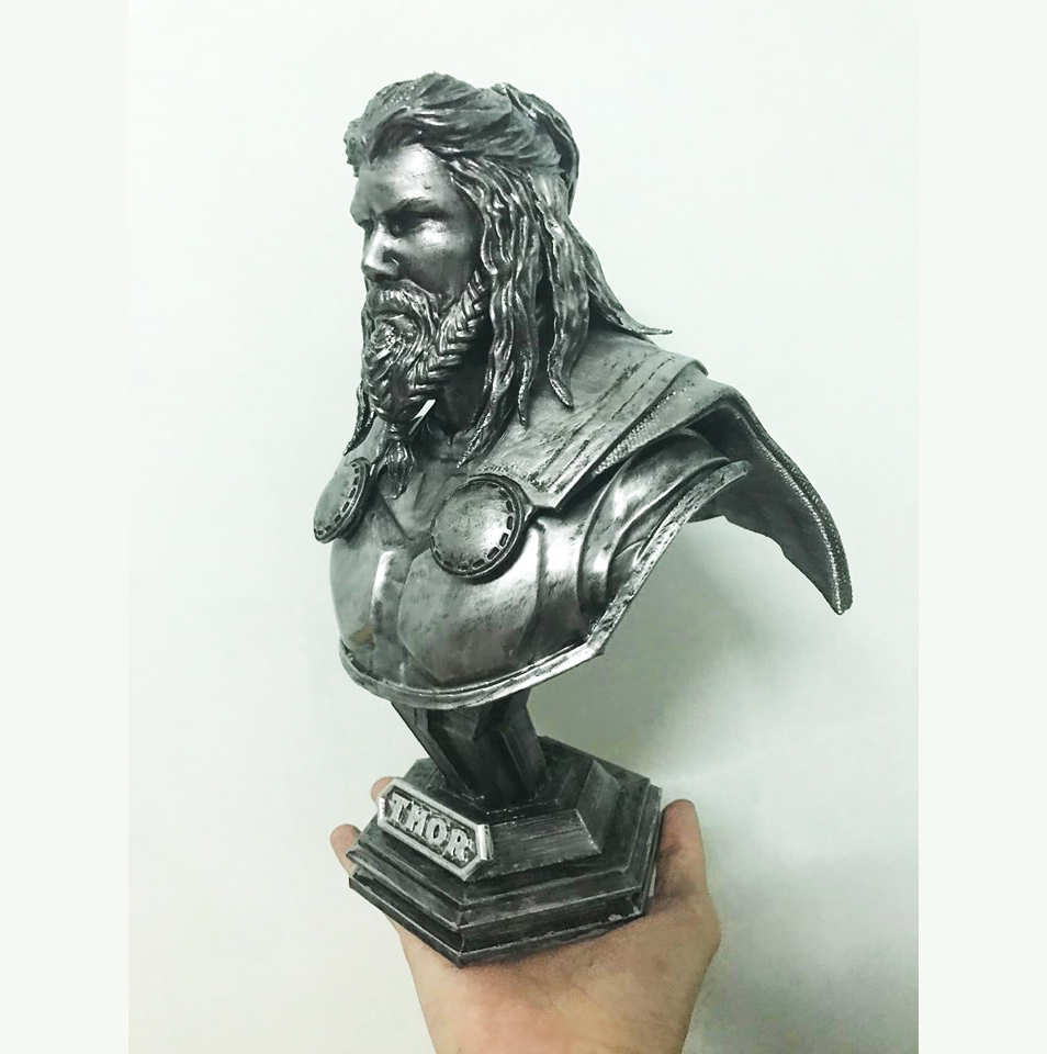 3D printed Thor Bust Avenger 4 bust - Infinity war - Endgame - Marvel ...