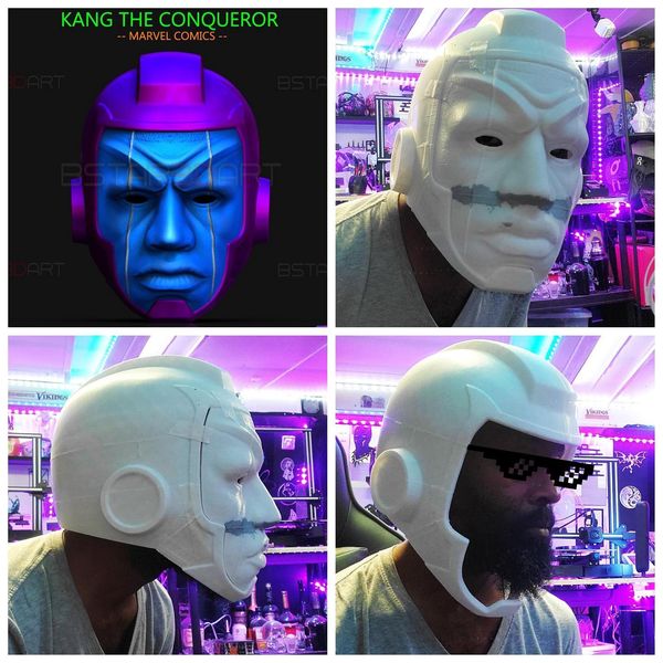 3D print KANG The Conqueror Helmet - MARVEL COMICS Mask 3D print model ...