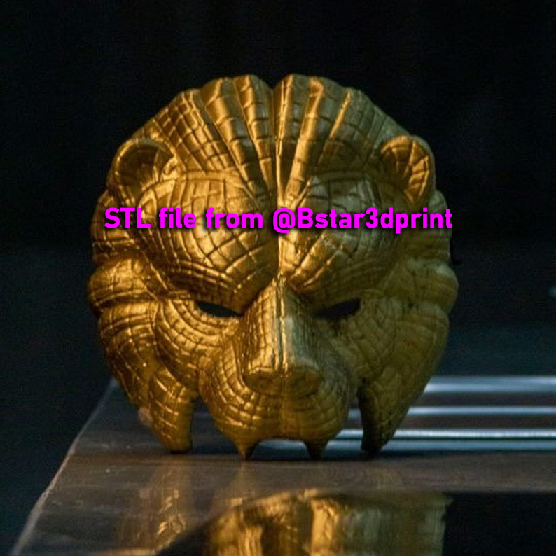 3D printable Squid Game Mask - Vip Lion Mask 3D print model・Cults