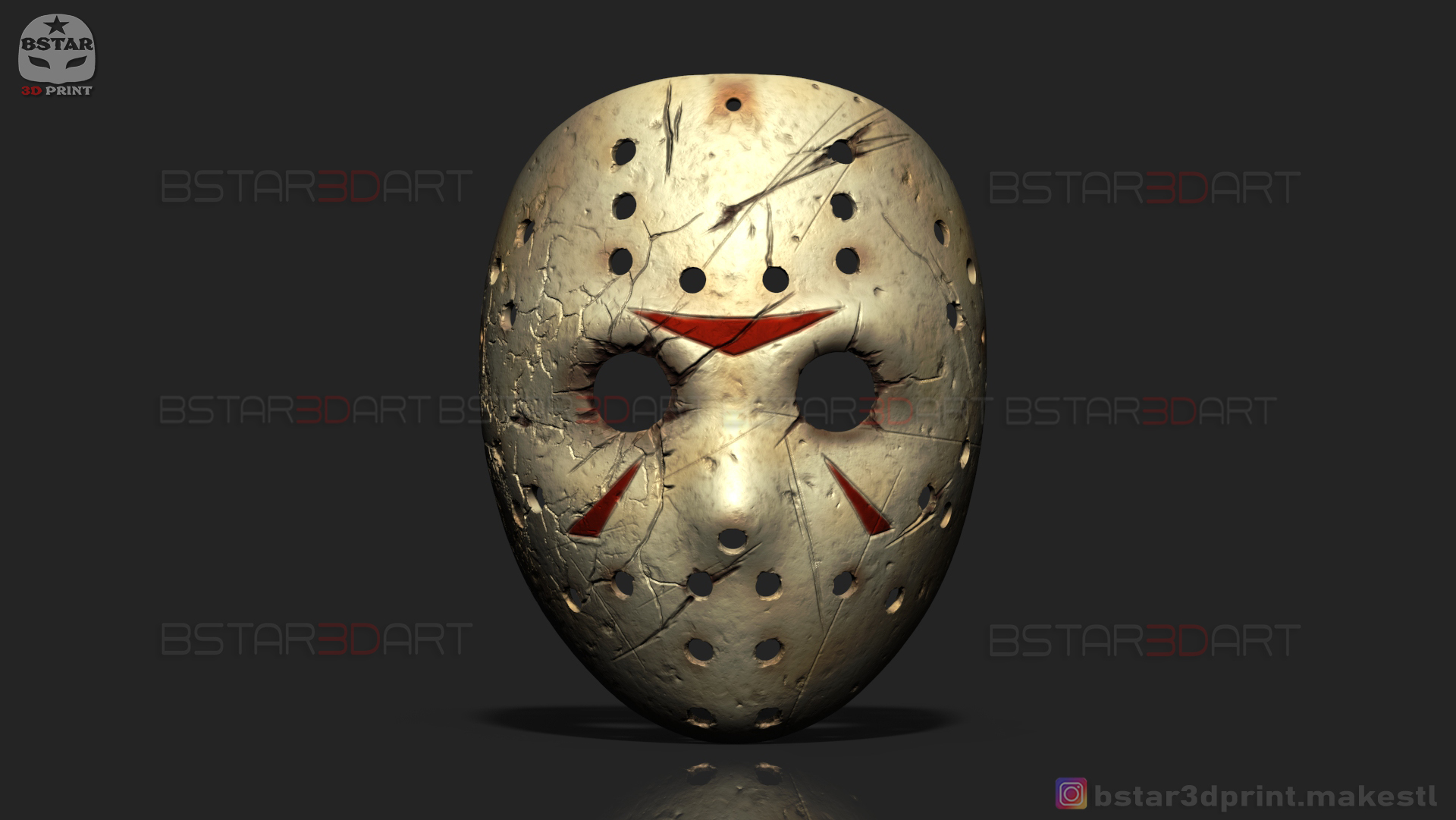 3D printable Jason Voorhees Mask - Friday 13th movie 2019 - Horror ...