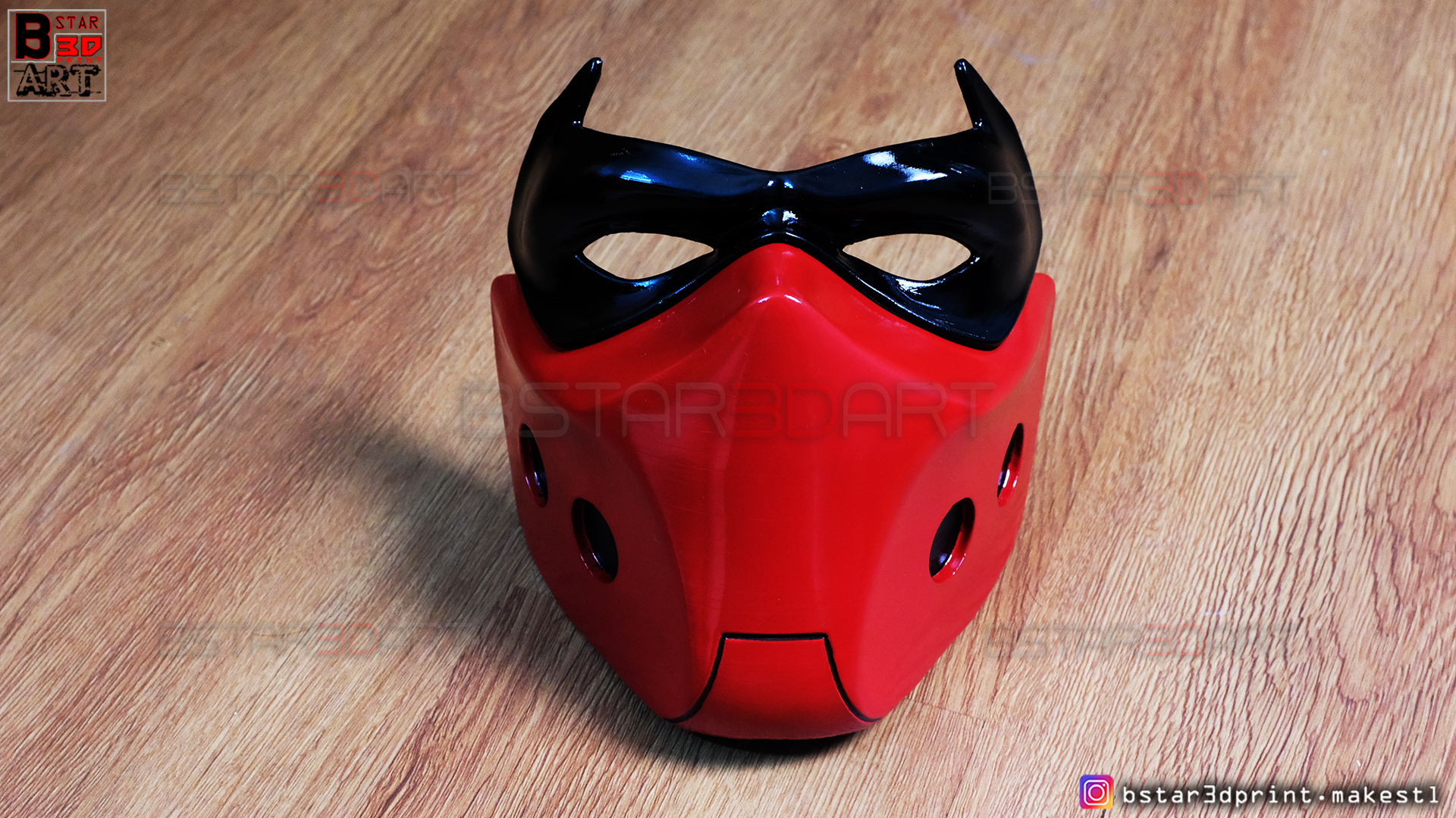 Masque Red Hood - DC comics Cosplay imprimable en 3D • Fabriqué avec ...