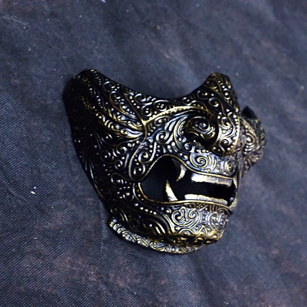 Работа Ghost Of Tsushima - Ghost Mask Carved - Samurai Cosplay Mask ...