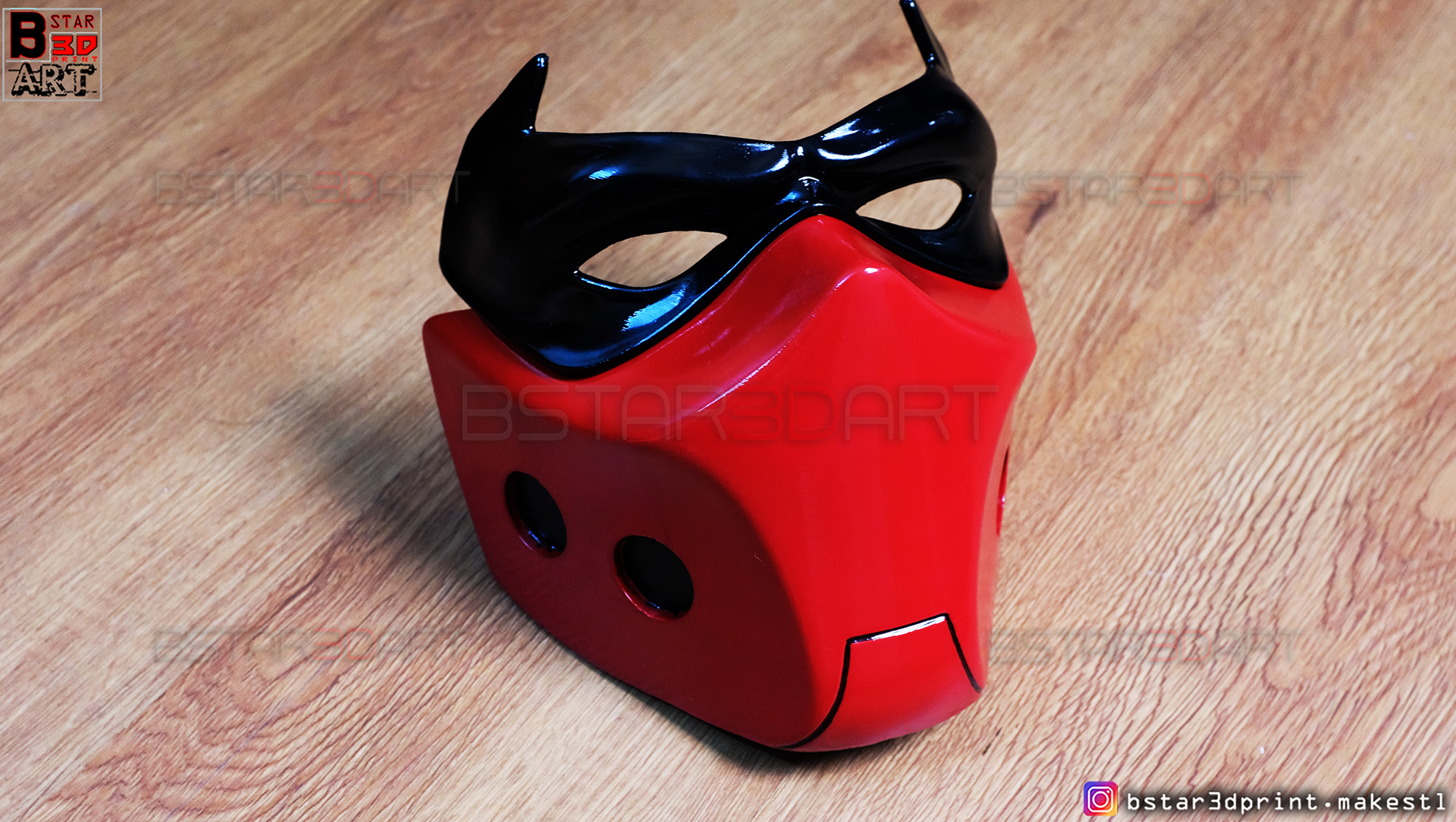 Распечатать в 3D работу Red Hood Mask - DC comics Cosplay・Cults