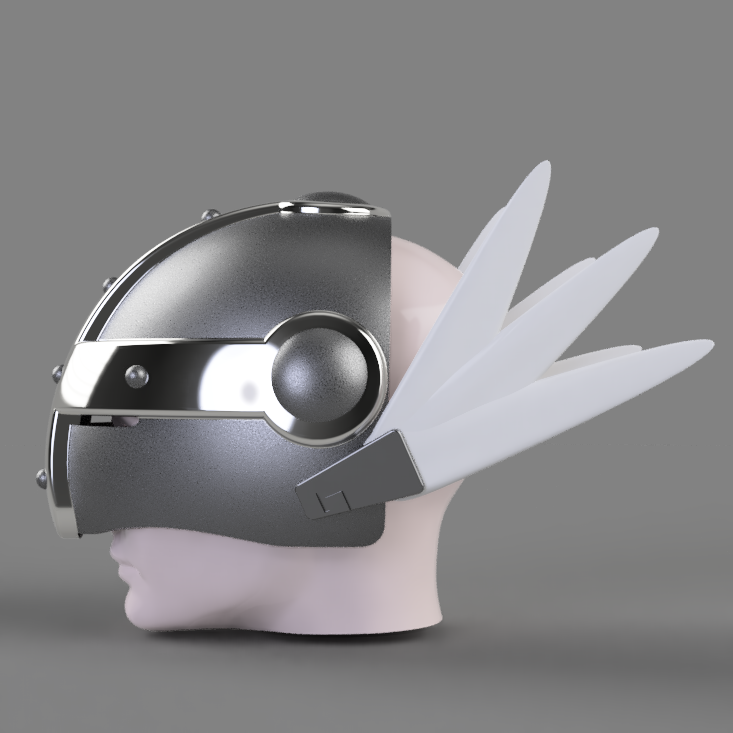 🐉 Angewomon Digimon Inspired helmet cosplay・ STL File for ・Cults