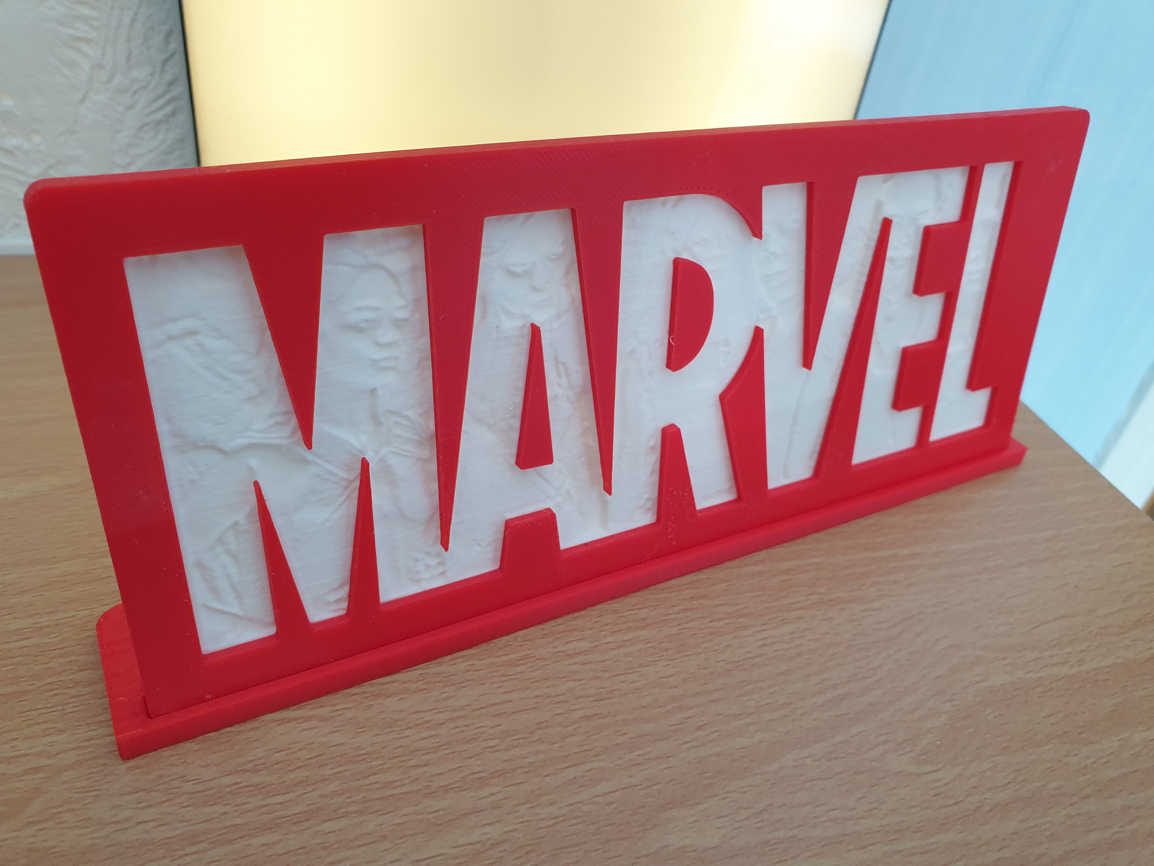 🎨 MARVEL LOGO LITHOPHANE - THE COMPLETE SET・ STL File for ・Cults