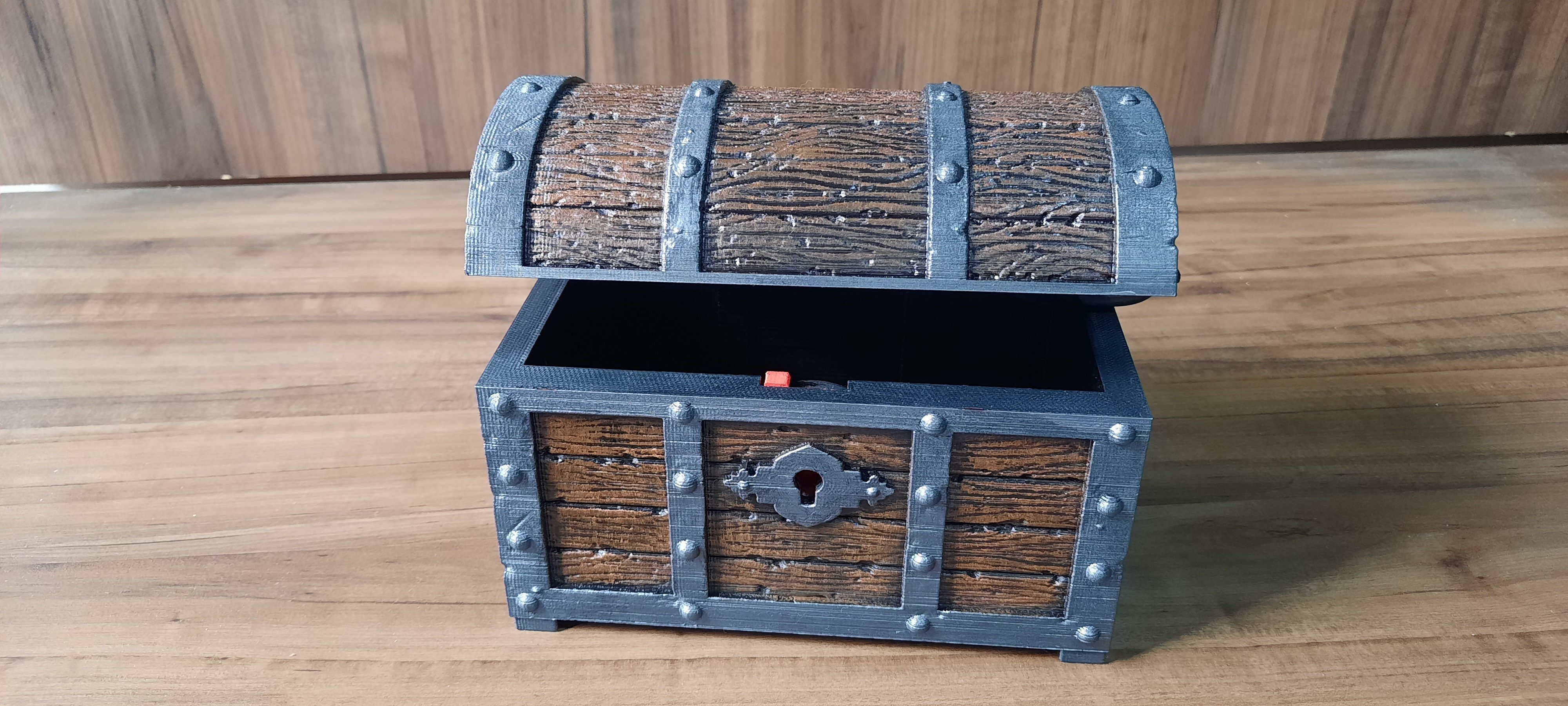 3D printed Treasure chest - Working Lock・Cults