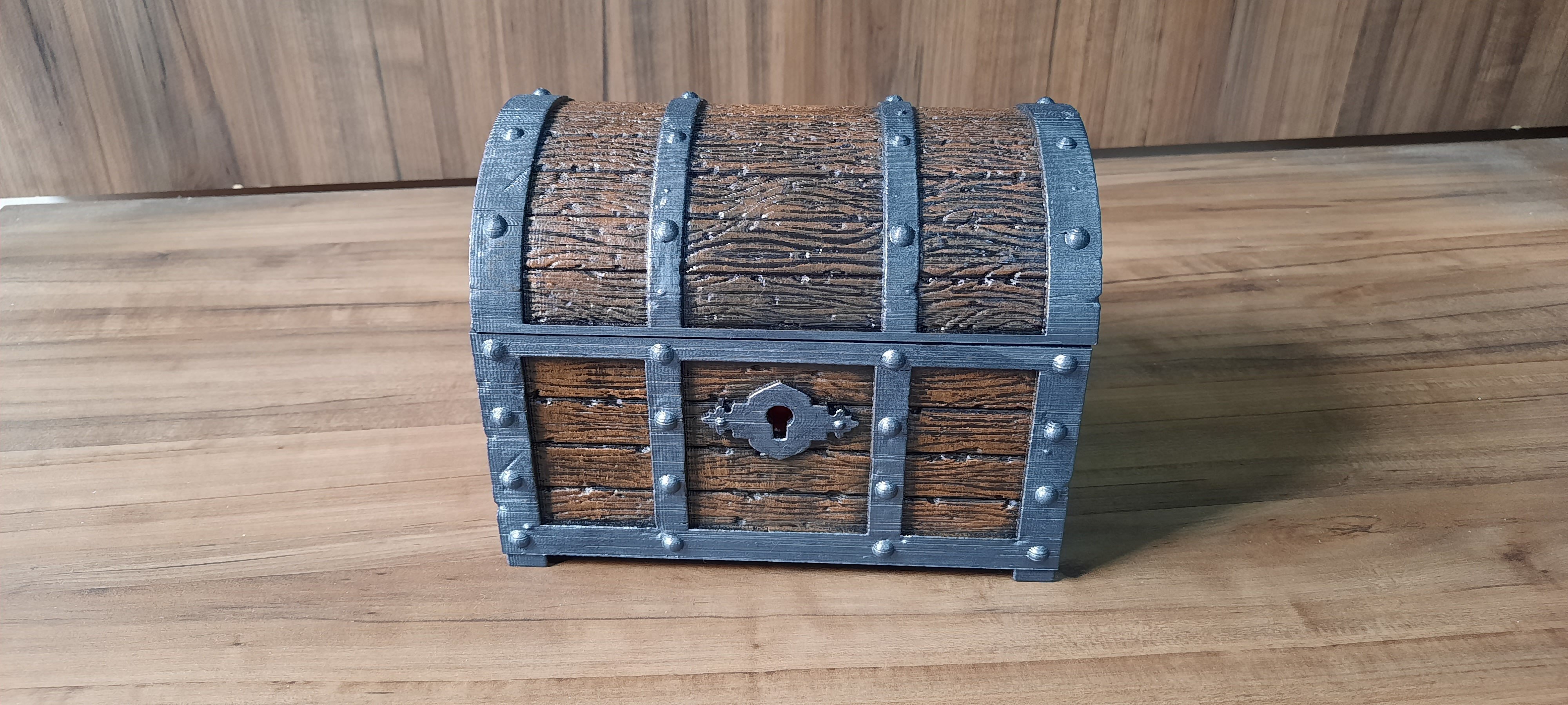 3D printed Treasure chest - Working Lock・Cults