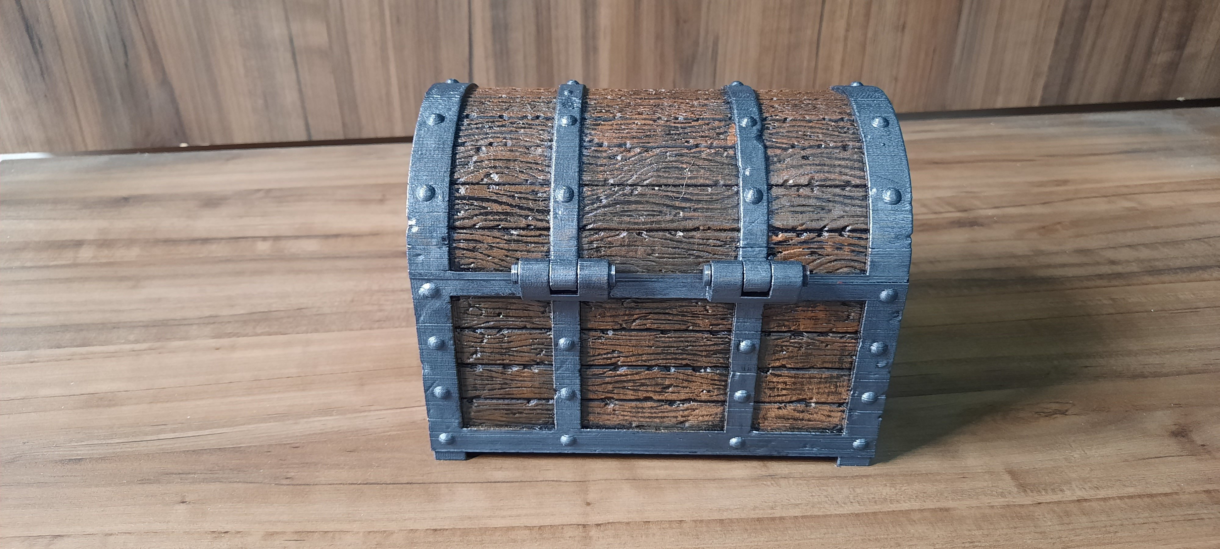 3D printed Treasure chest - Working Lock・Cults