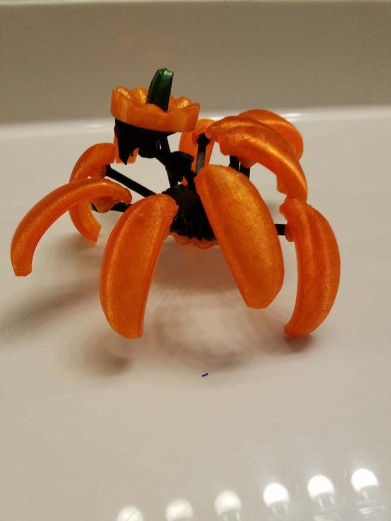 3D printed Halloween Pumpkin Spider Transformer・Cults