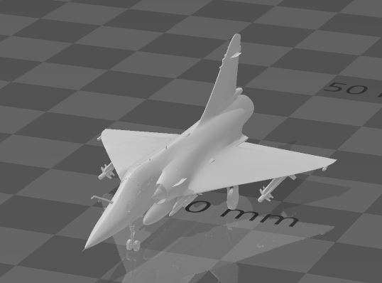 STL file Mirage 2000 ️ ・3D printer model to download・Cults
