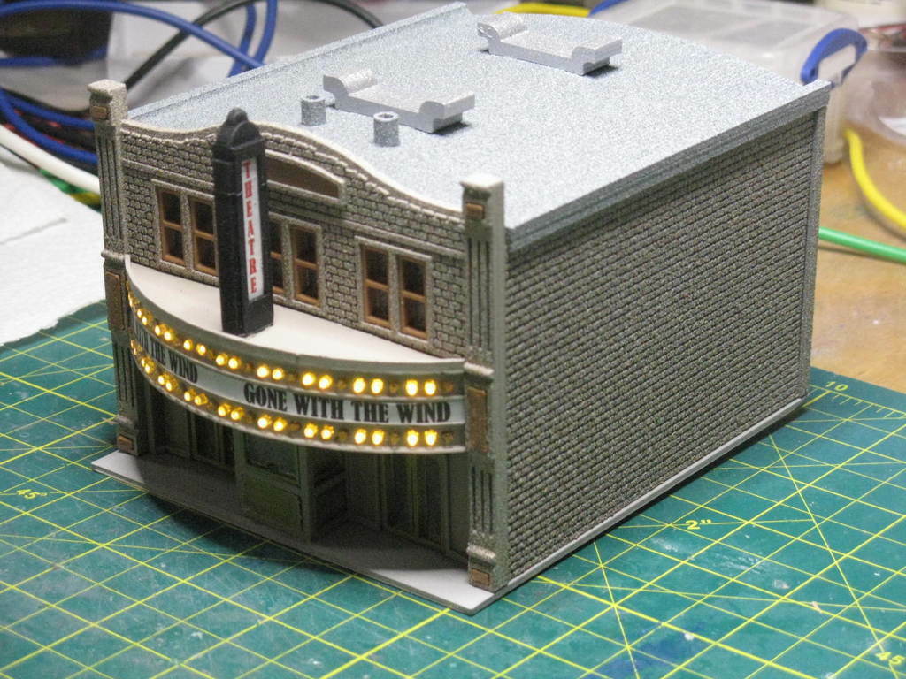 🎭 HO Scale Main Street Nine - Theater・Free STL File for ・Cults
