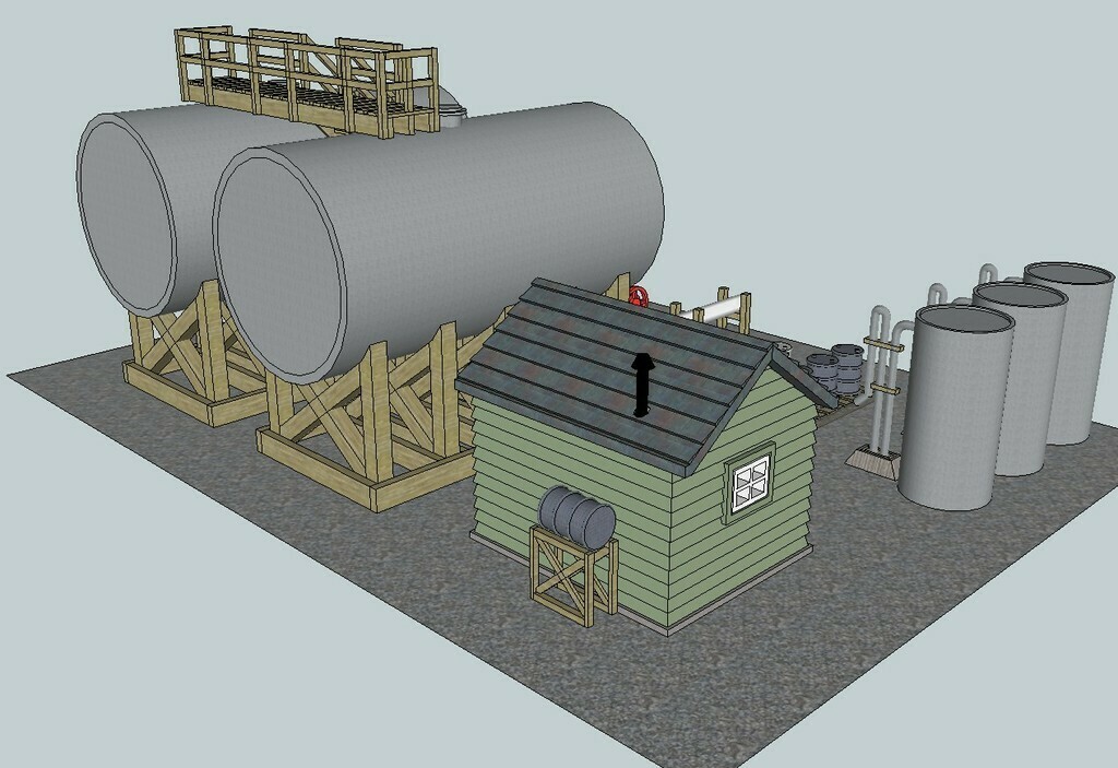 Free STL file HO Scale Old Western Oil Distributor 👴 ・Design to ...