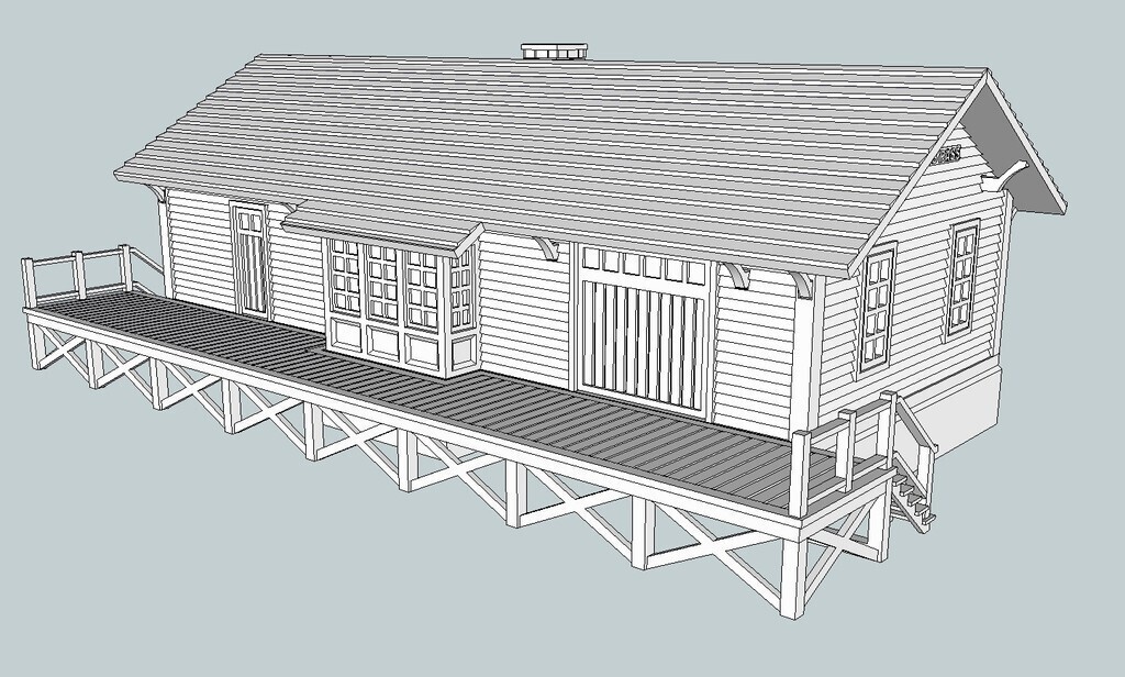 Free STL file HO Scale Small Town Station 🤏 ・3D printable model to ...