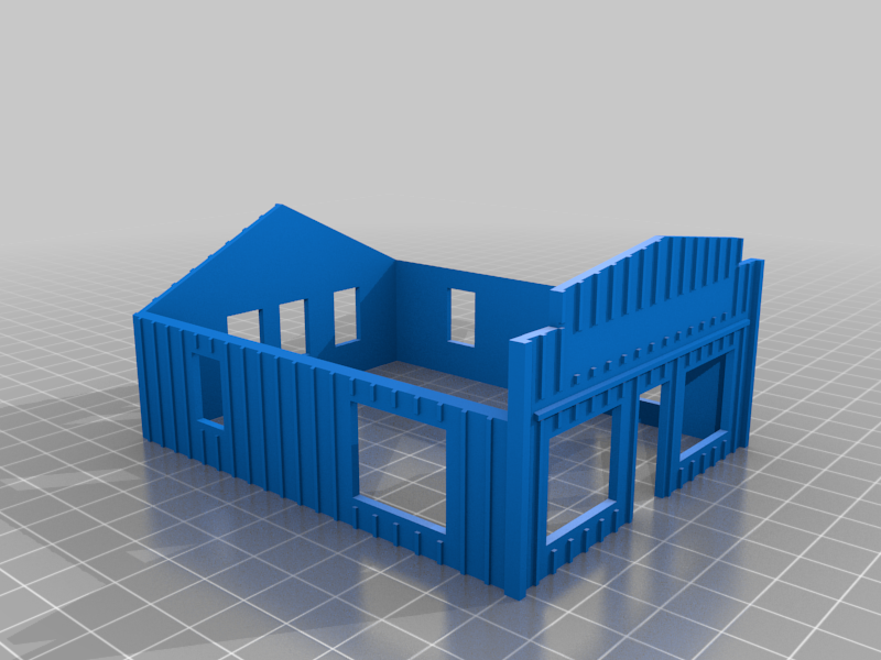 👴 HO Scale Old Western Cafe・Free 3D File for ・Cults
