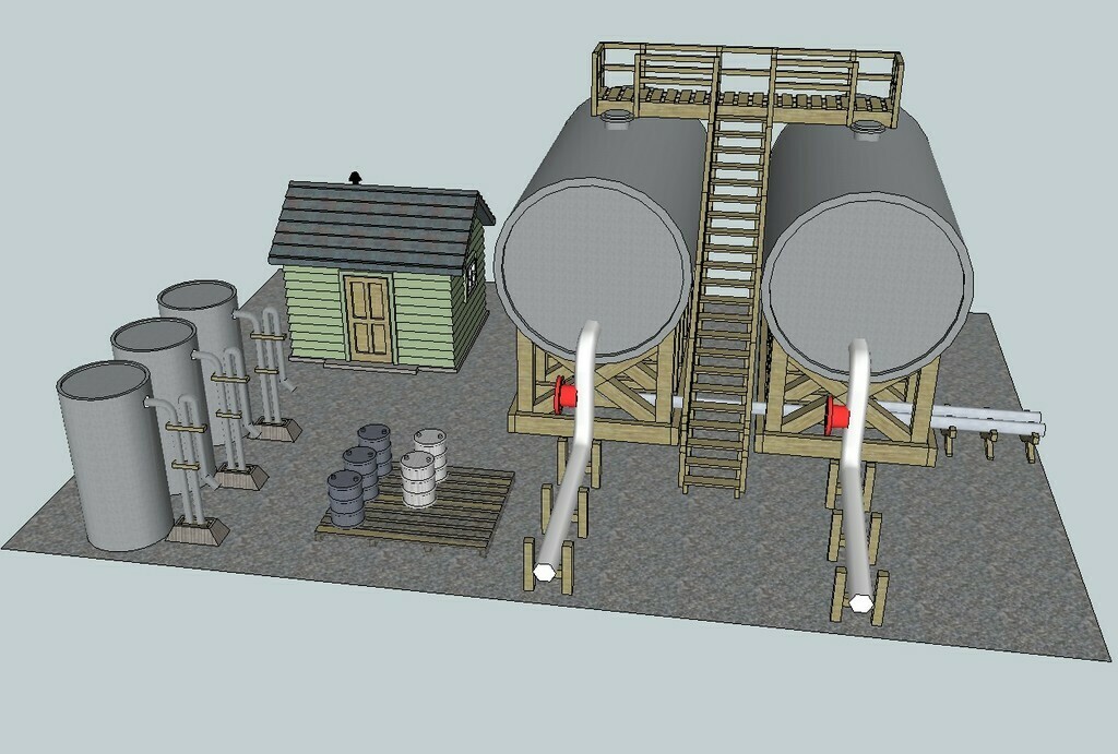 Free STL file HO Scale Old Western Oil Distributor 👴 ・Design to ...