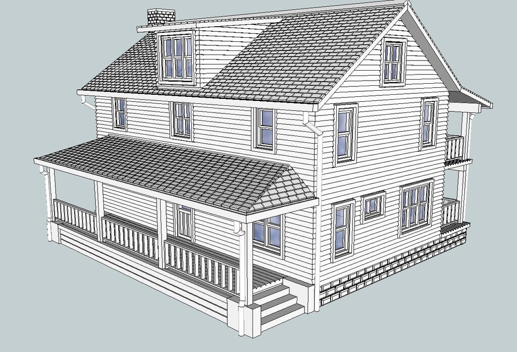 Free 3D file HO Scale The Gunderson Homestead 🏠 ・3D print object to ...