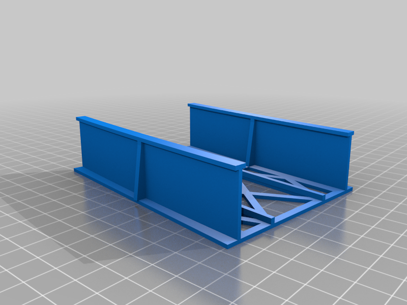 🌉 HO Scale 61° Bridge・Free 3D File for ・Cults