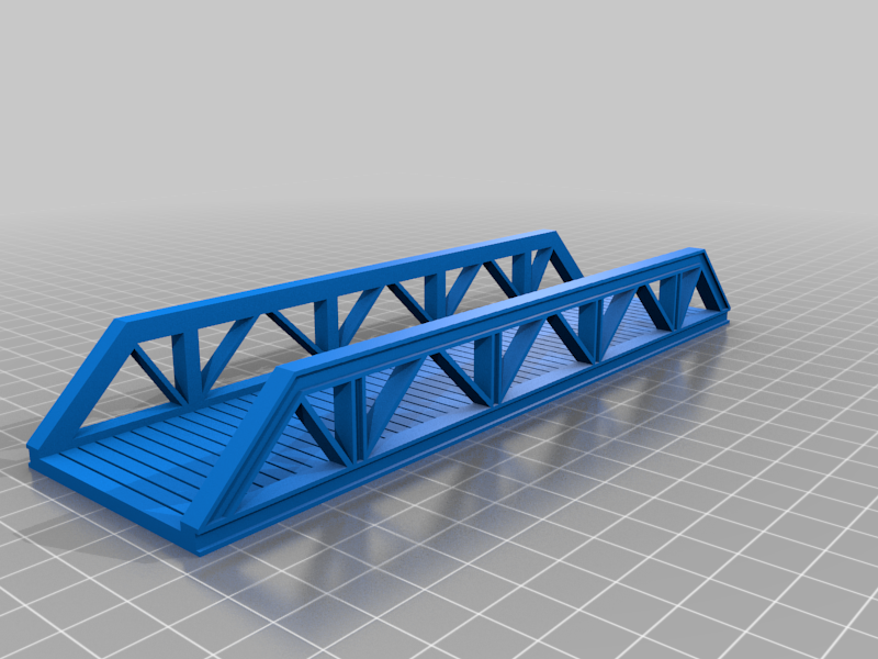 🪵 HO Scale One Lane Wooden Deck Bridge・Free STL File for ・Cults