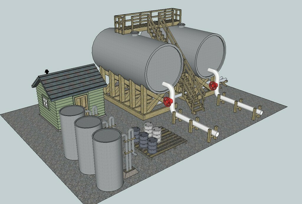 Free STL file HO Scale Old Western Oil Distributor 👴 ・Design to ...