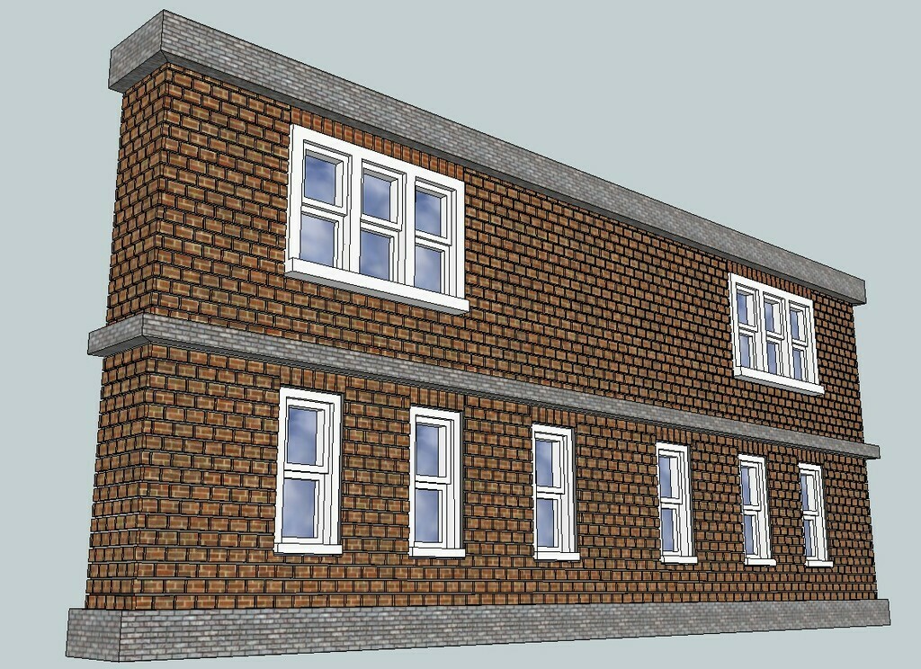 🏠 HO Scale Background Buiiding Apartments・Free STL File for 3D printing ...