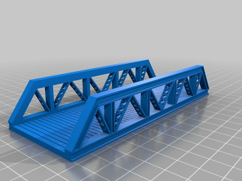 🪵 HO Scale One Lane Wooden Deck Bridge・Free STL File for ・Cults