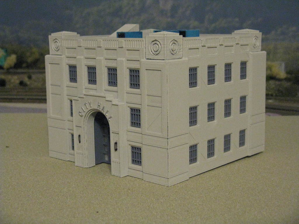 🏙️ HO Scale City Hall・Free STL File for ・Cults