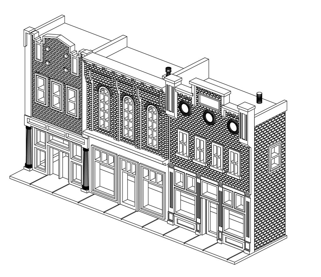 Archivo STL gratis Fondo HO Scale Main Street 6-8 🏠 ・Diseño de ...