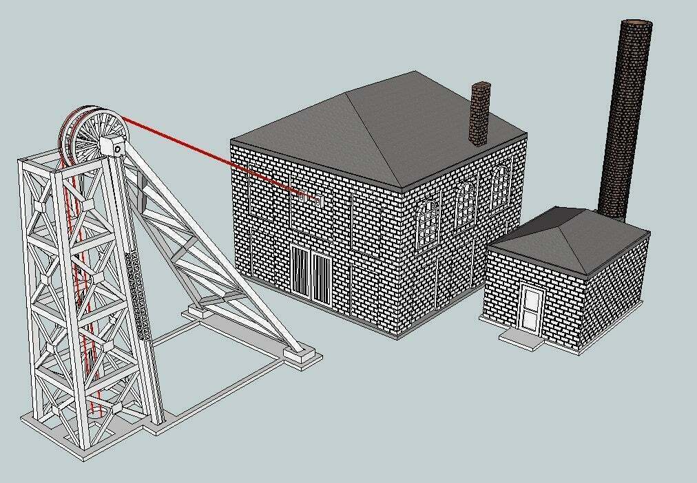 🏛️ HO Scale Coal Pit Head・Free STL File for ・Cults