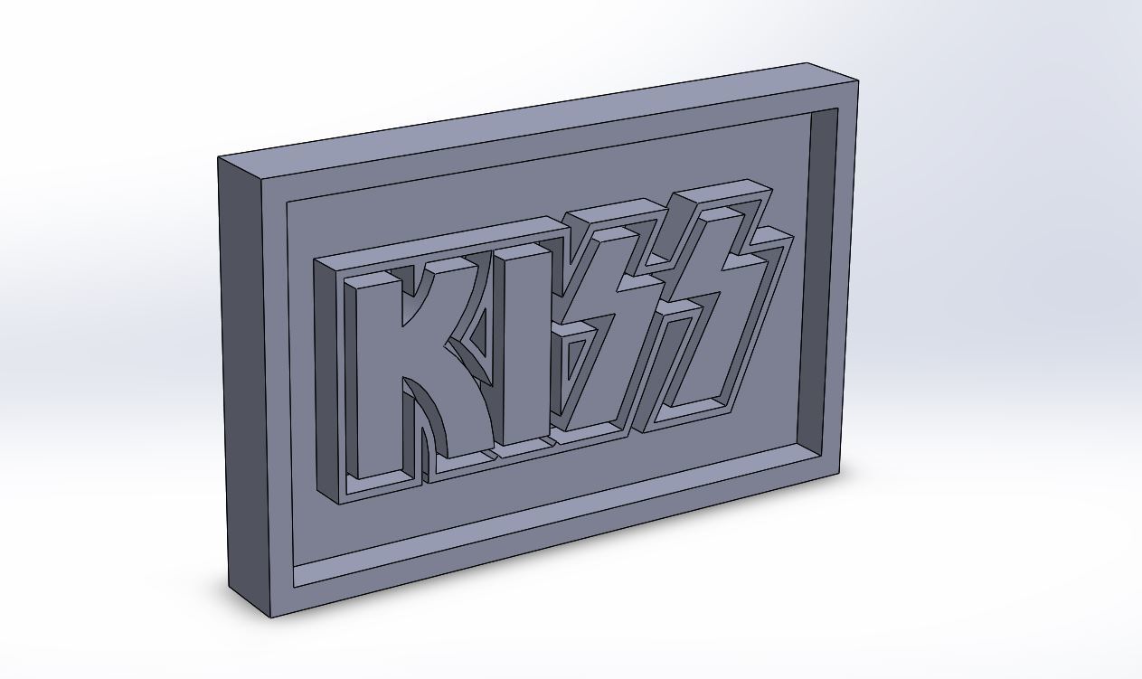 STL file Kiss Plaque 💋 ・3D printing design to download・Cults