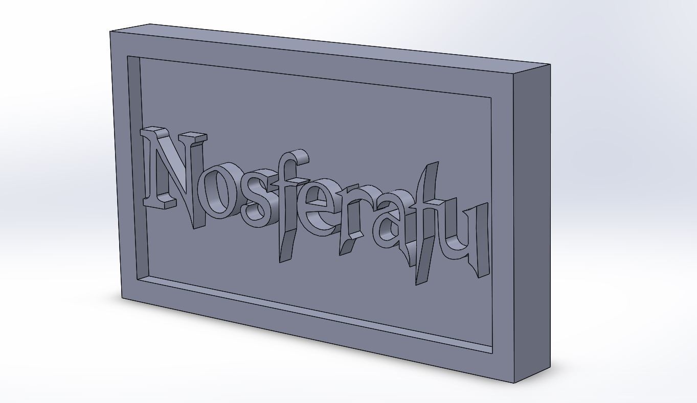 STL file Nosferatu Plaque 🎬 ・3D printable design to download・Cults