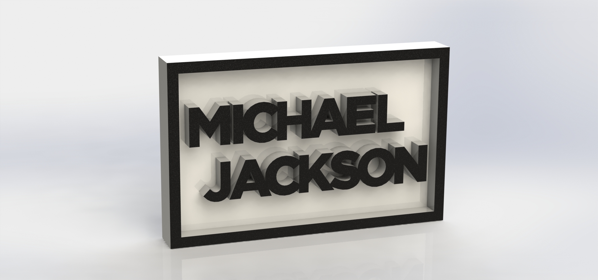 🎵 Michael Jackson Plaque・ STL File for ・Cults