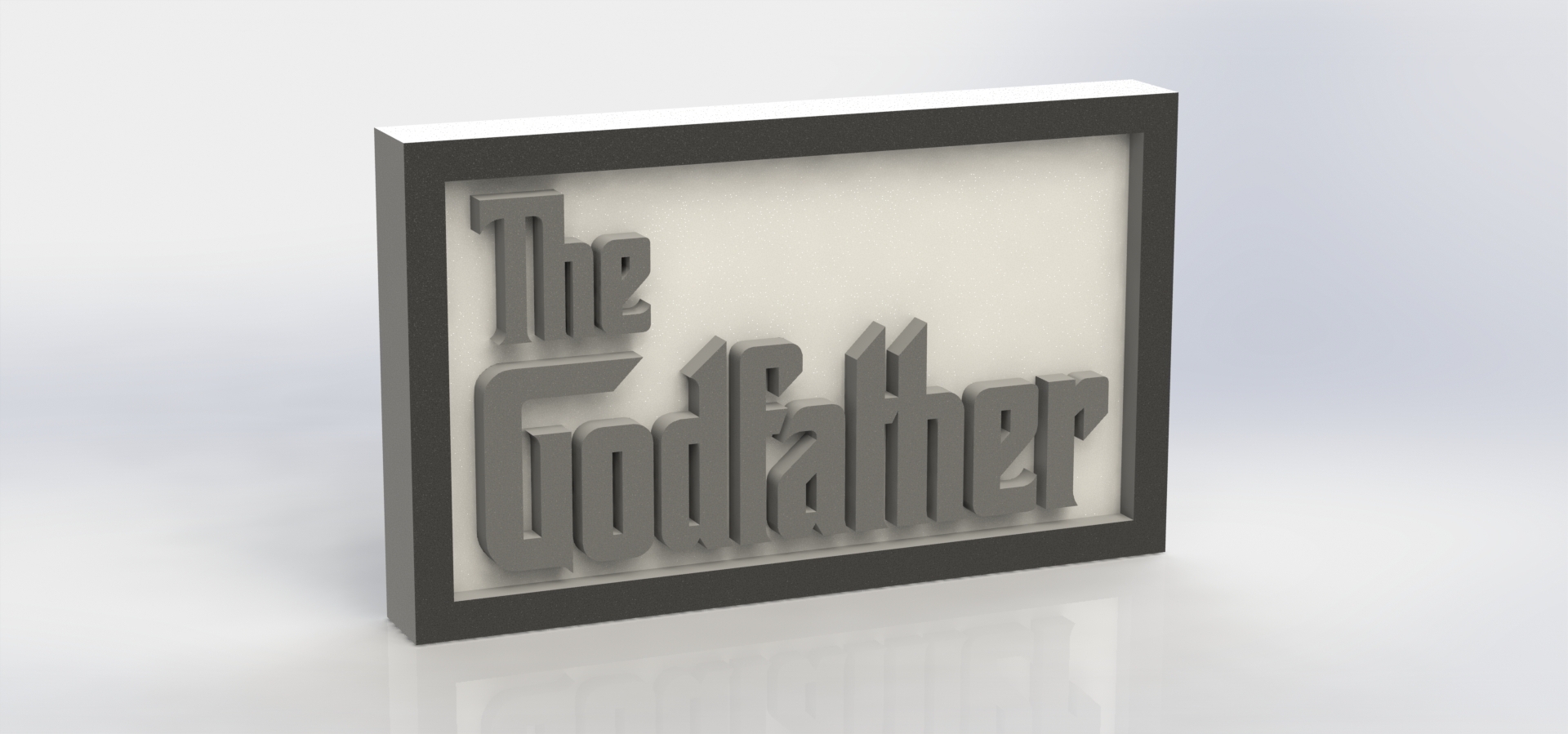 STL file The Godfather Plaque 🎬 ・3D printable model to download・Cults