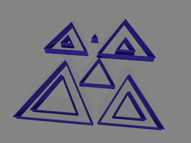 Fichier STL gratuit triangles à l'emporte-pièce x10 🔺・Modèle imprimable ...