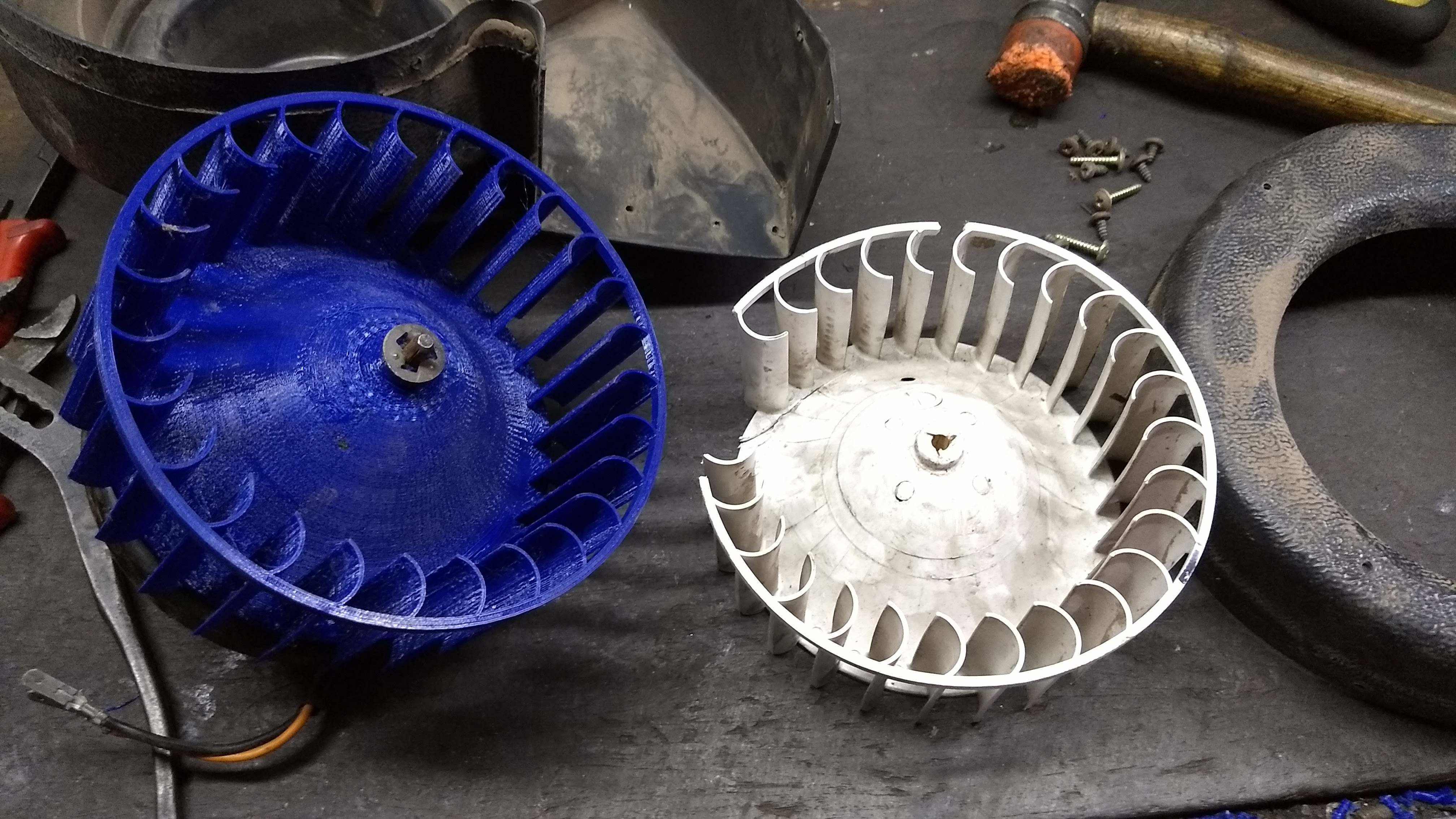 Free STL file Turbine fan fan heating vehicle car 🚗 ・3D printing idea ...
