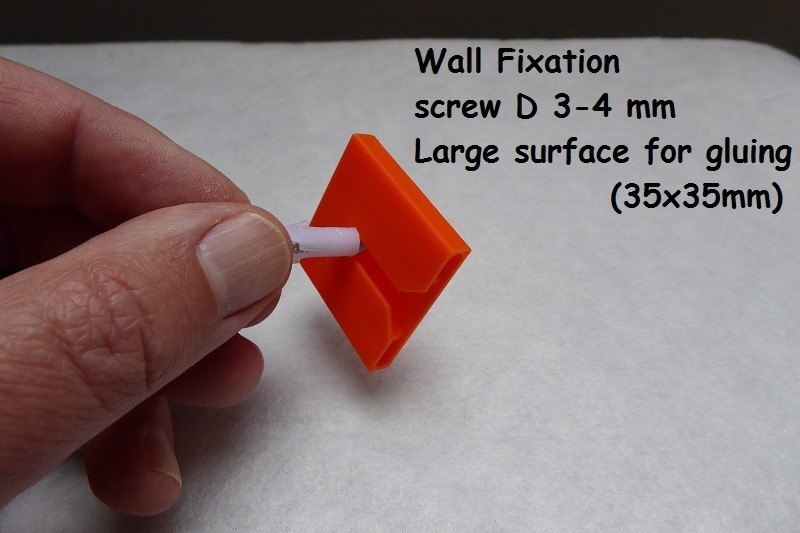 Free STL file Wall fixation for pictures, painting... 🖼️ ・3D print ...