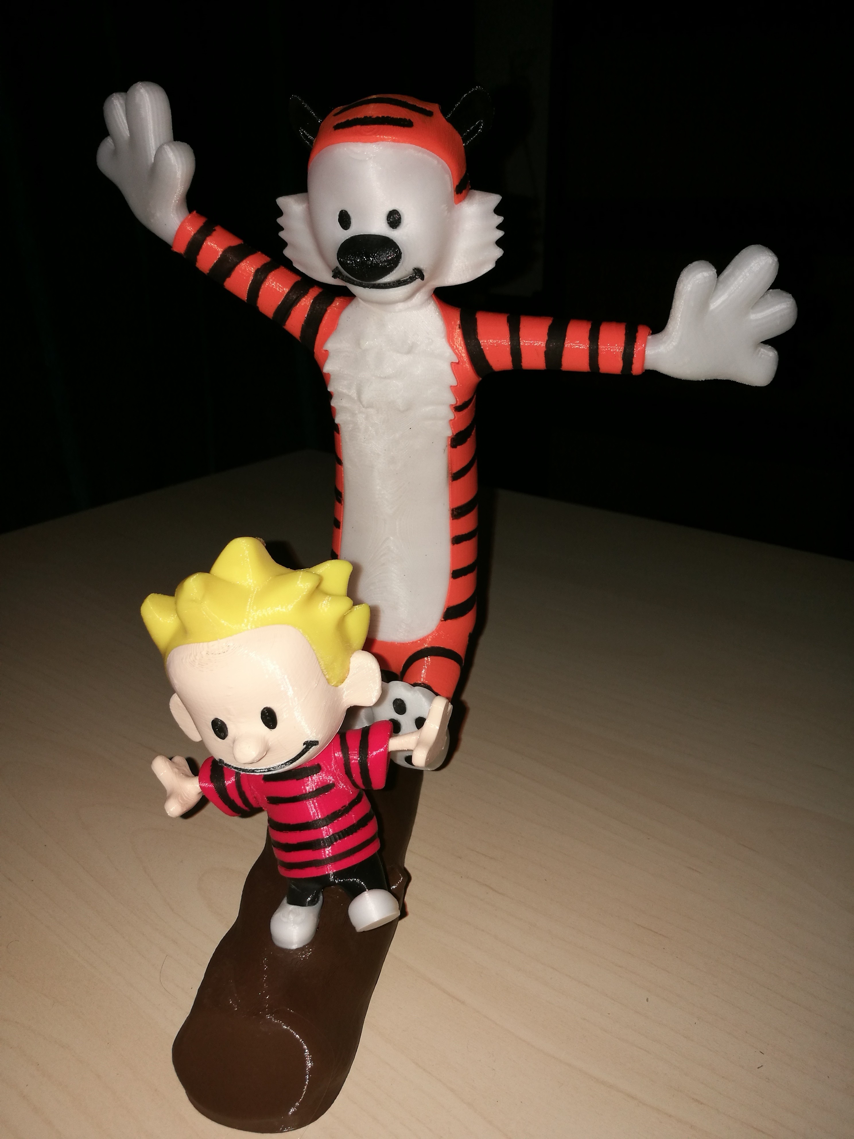 Calvin and Hobbes impreso en 3D • Hecho con una impresora 3D Wanhao ...