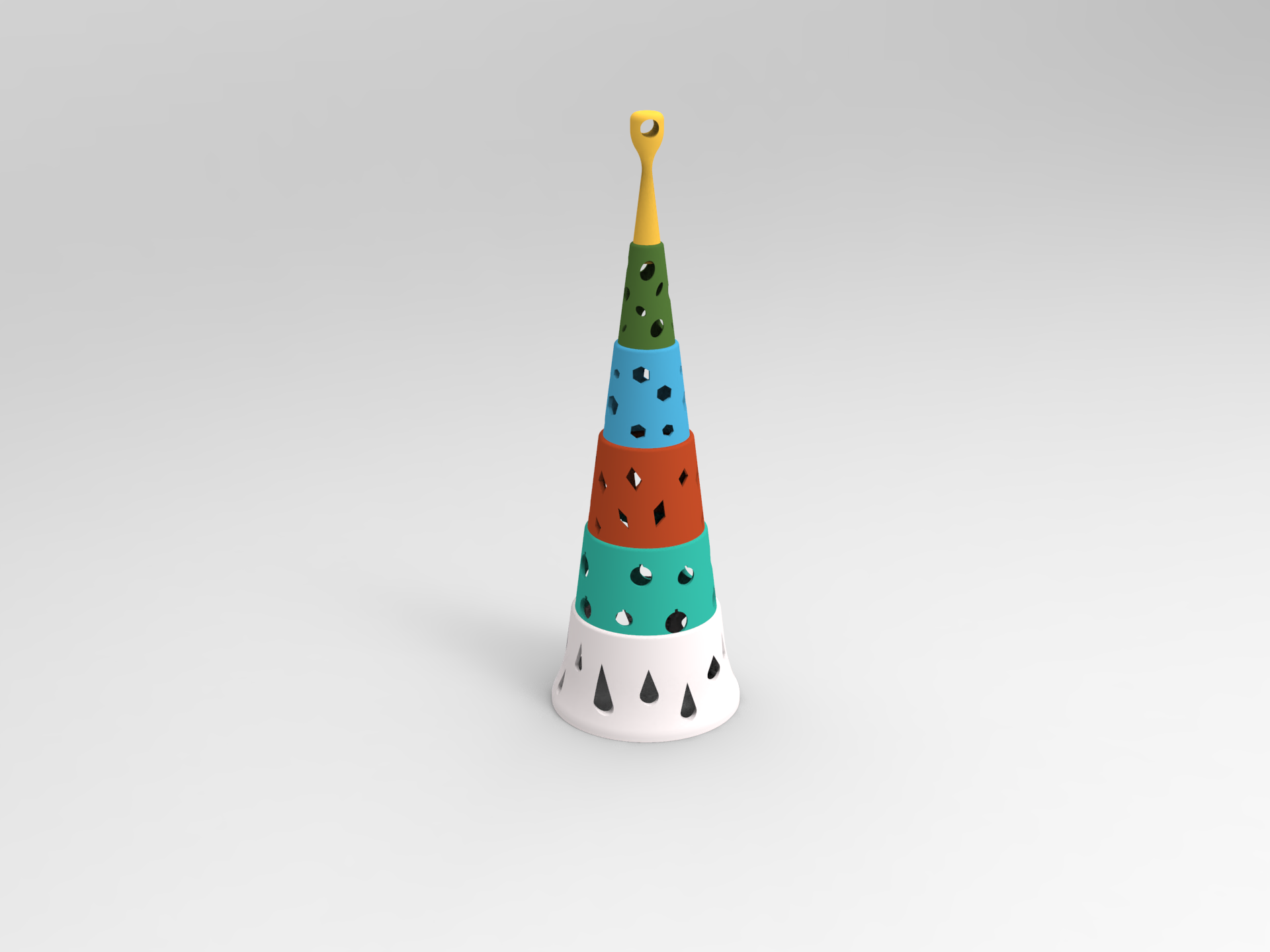 STL file A Collapsible Christmas Tree - Print in Place 🎄 ・3D printer ...