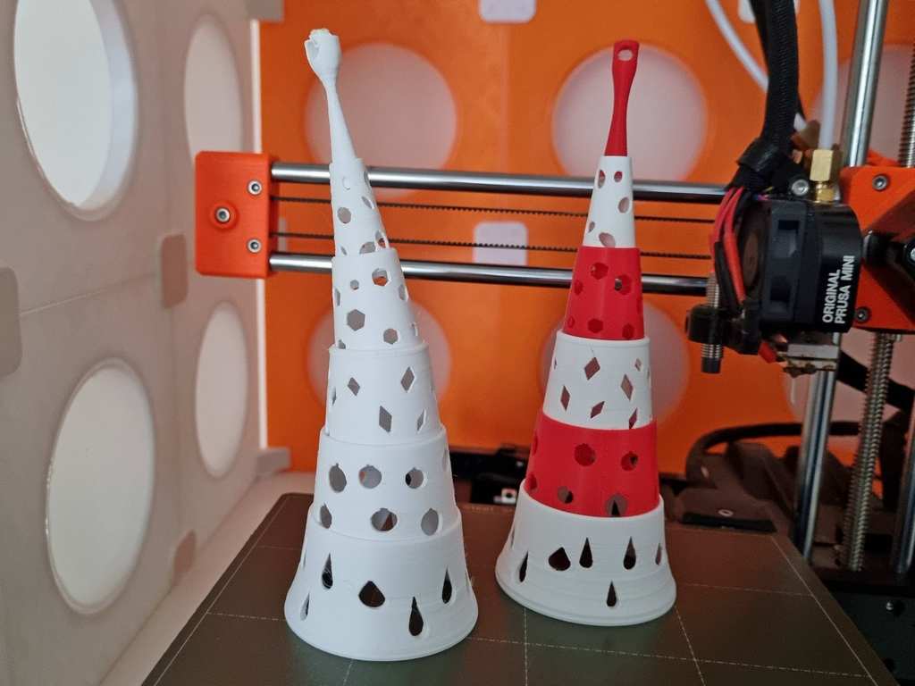 STL file A Collapsible Christmas Tree - Print in Place 🎄 ・3D printer ...