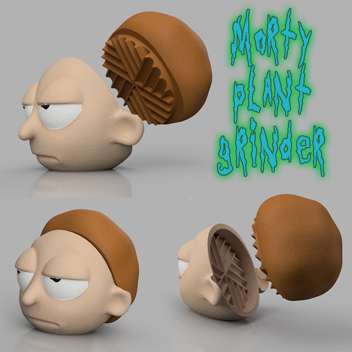 📱 Rick & Morty Grinder - Morty's Mind Blower・Archivo STL Gratis para ...