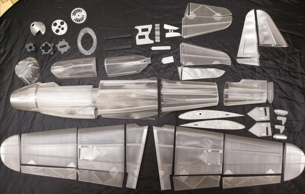 🔔 Bell P63 Kingcobra flying model 1:12 scale・ 3D File for 3D printing・Cults