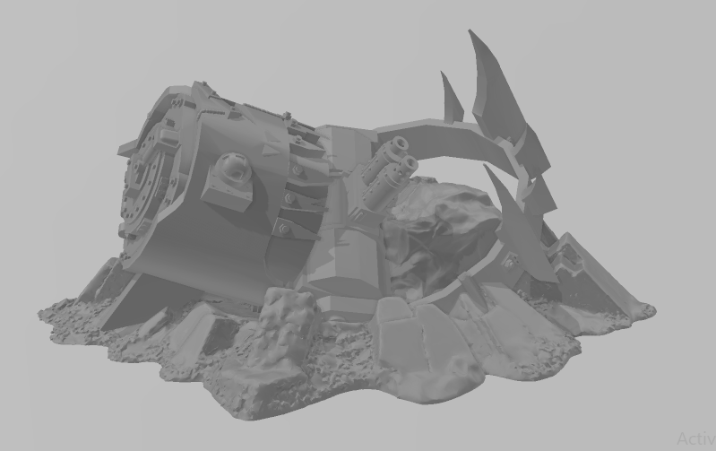 🎲 decoration stompa ork head・Free STL File for ・Cults