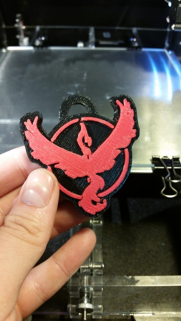 Free 3D file Team Valor Badge - Pokemon Go 📛 ・3D printable object to ...