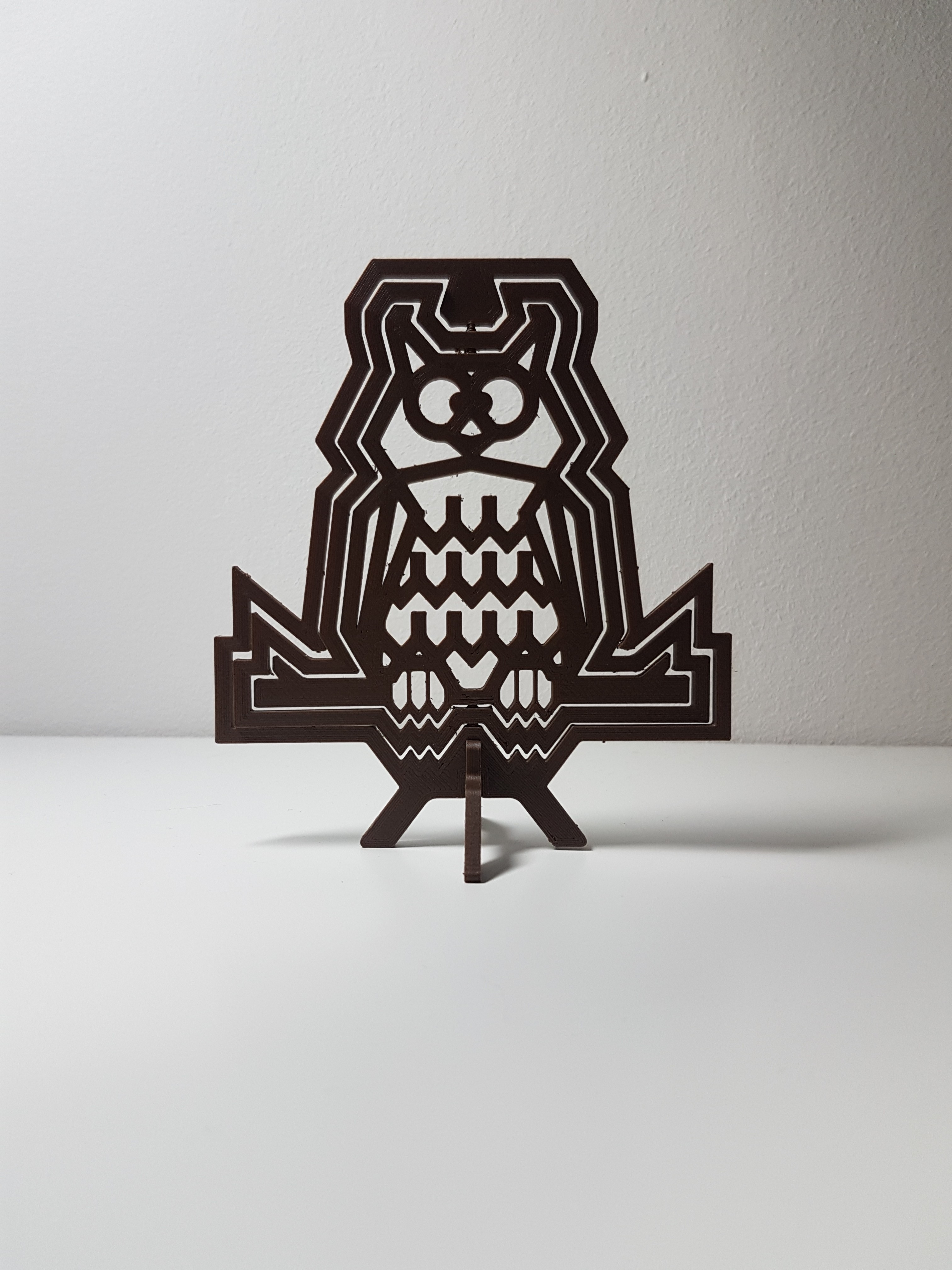 🦉 Dizzy owl - spinning owl table top decoration・Free STL File for ・Cults